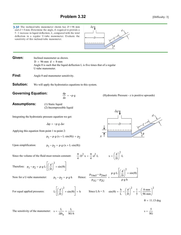 Fox and McDonalds Introduction to Fluid Mechanics 9th Edition Pritchard Solutions Manual | PDF ...