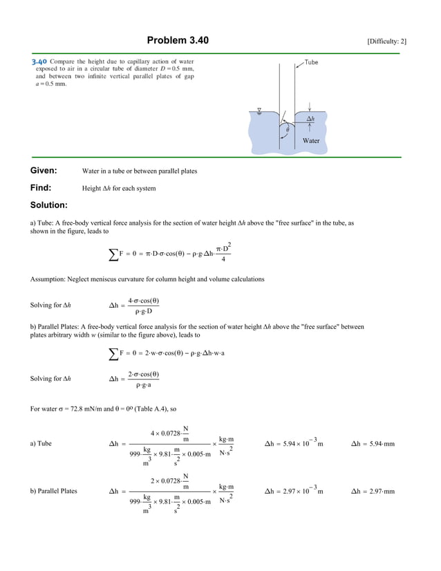 Fox and McDonalds Introduction to Fluid Mechanics 9th Edition Pritchard Solutions Manual | PDF ...