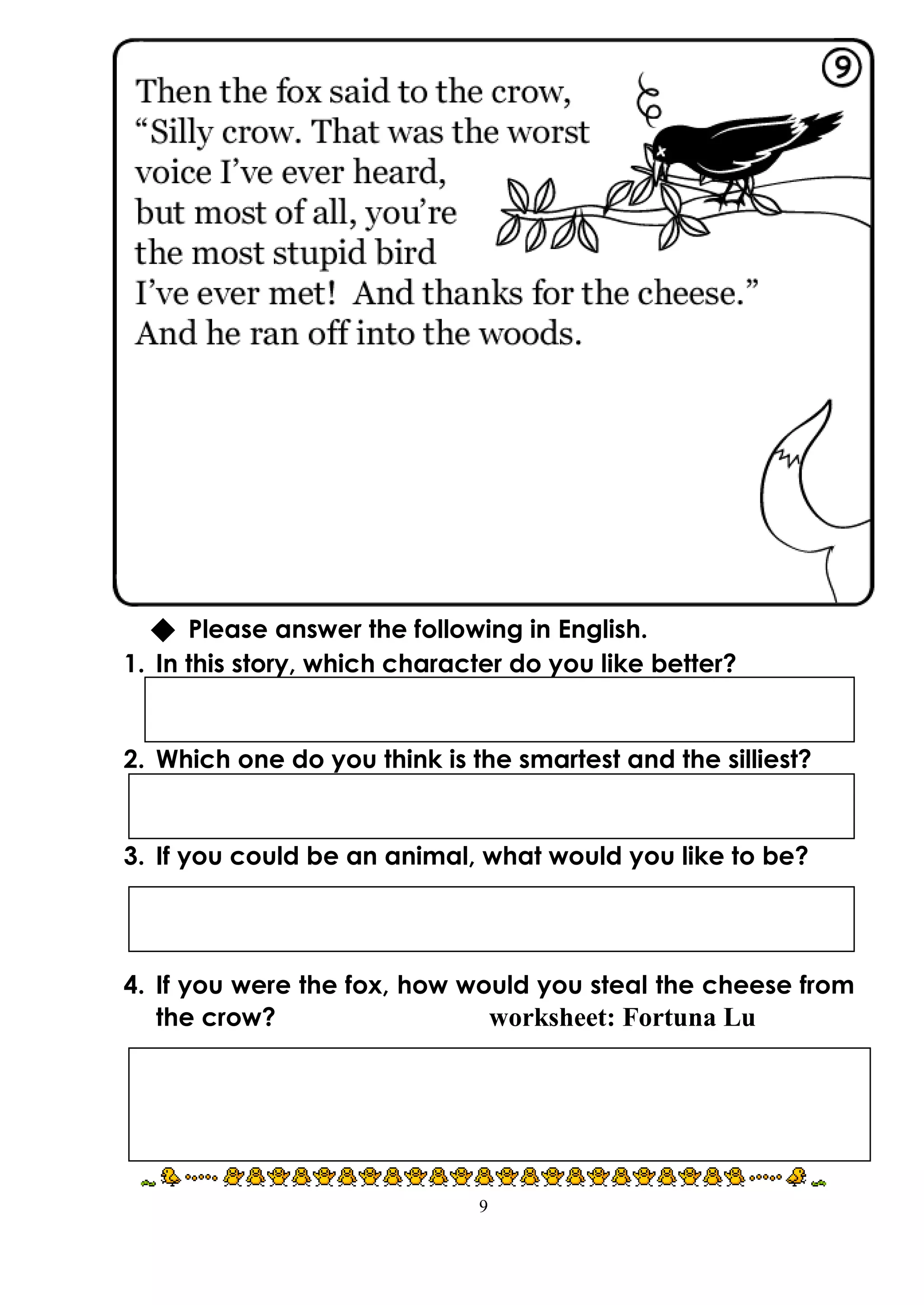 The Fox and The crow | PDF