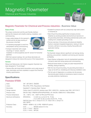 Foxboro Magnetic Flowmeter for Chemical and Process Industries | PDF