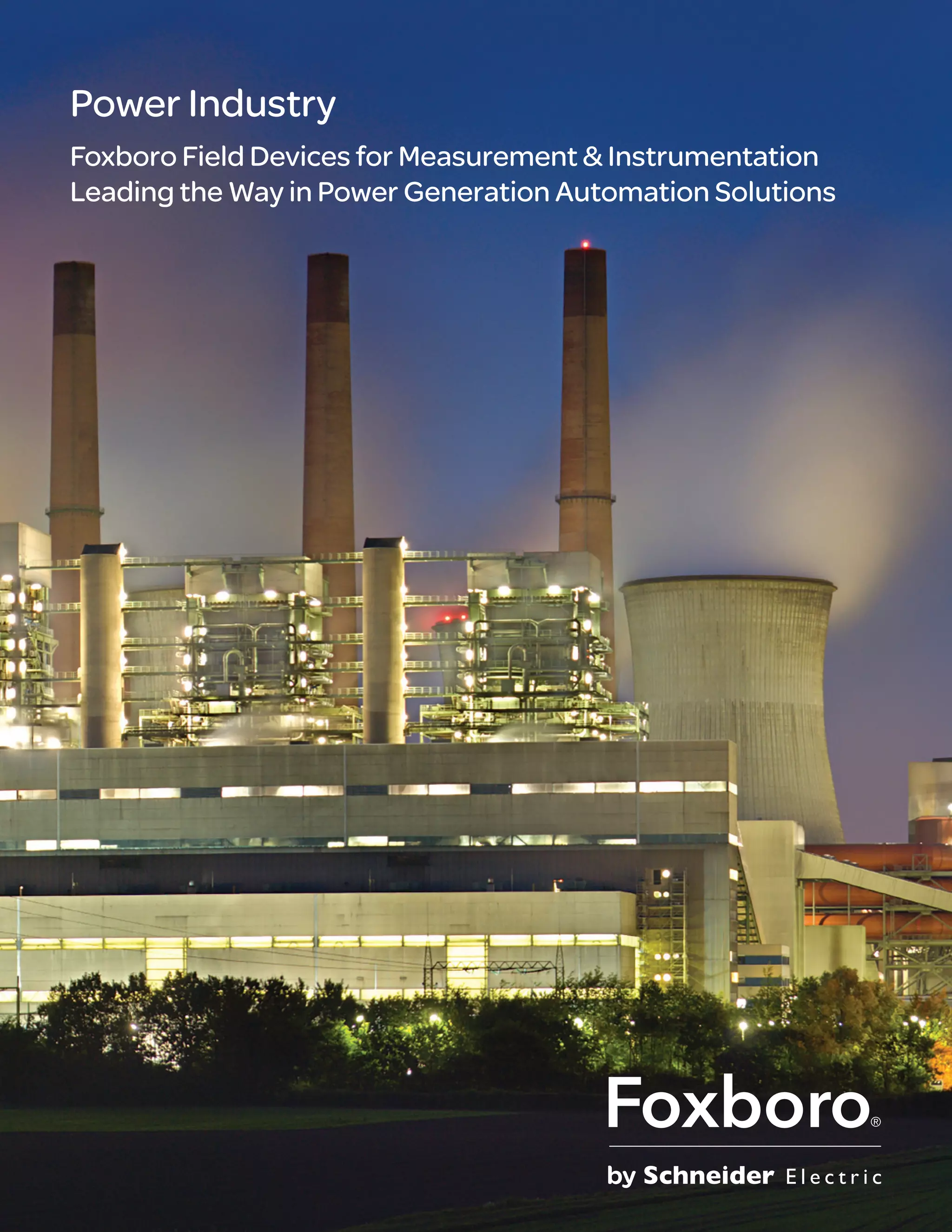 Foxboro by Schneider Electric Power Brochure | PDF