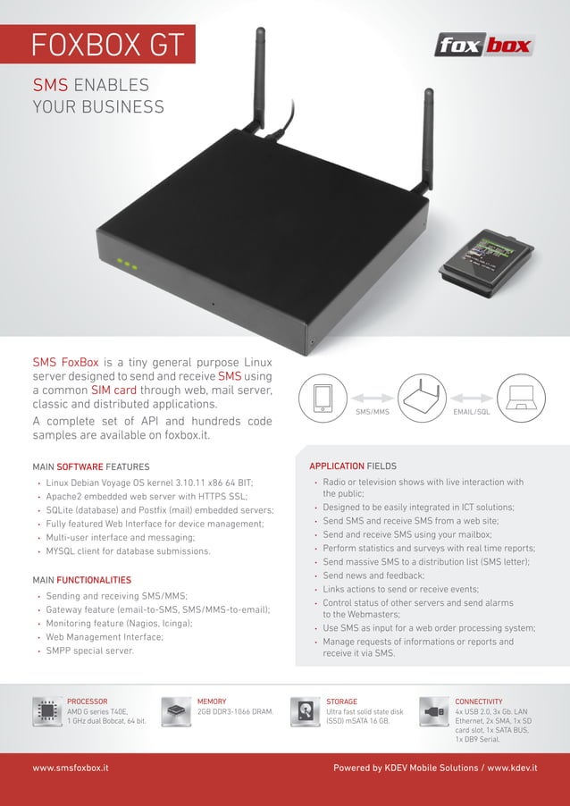 FoxBox GT brochure | PDF