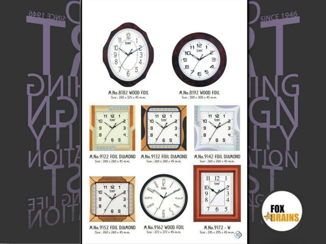 Fox brains wall clocks ppsx | PPSX | Technology & Computing