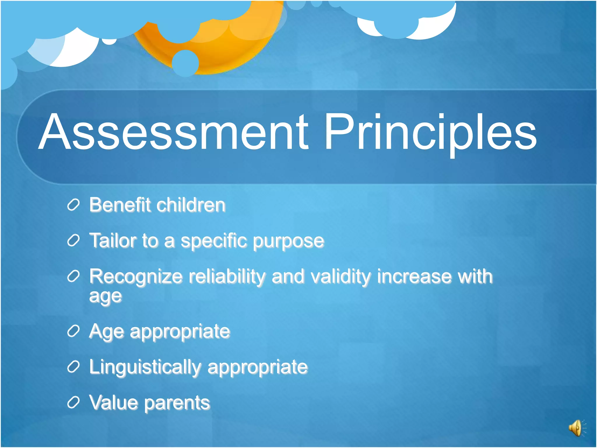 The Purpose of Early Childhood Assessment | PPTX
