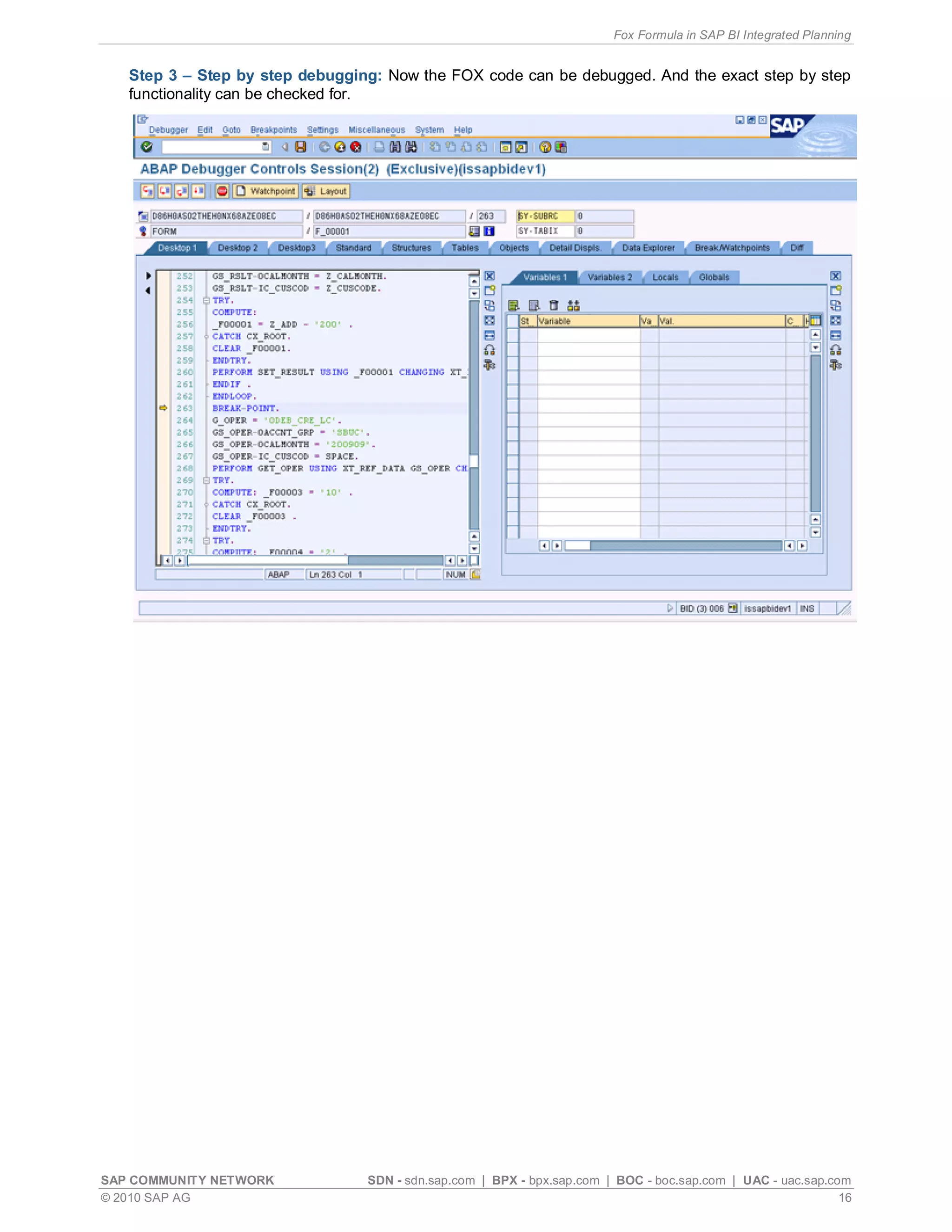 Fox formula in sap bi integrated planning | PDF