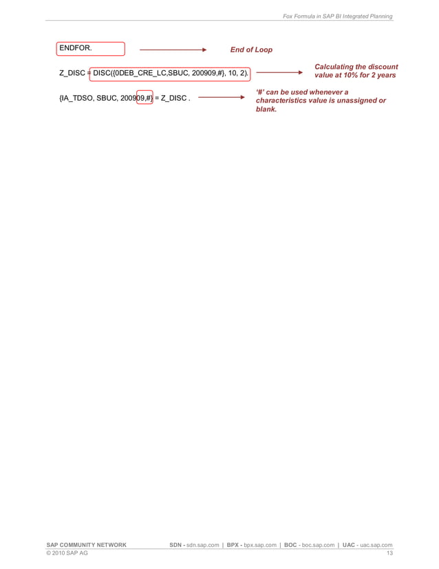 Fox formula in sap bi integrated planning | PDF | Web Development | Internet
