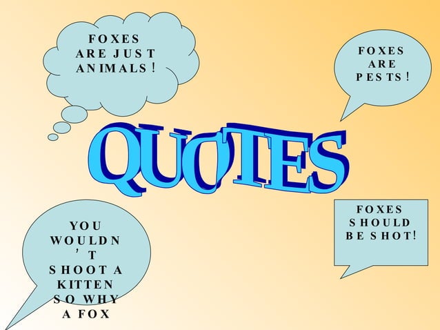 Fox Hunting Presentation! | PPT