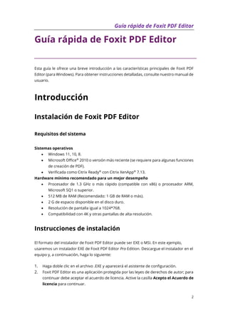 Guia rapida de Foxit para principiantes. | PDF