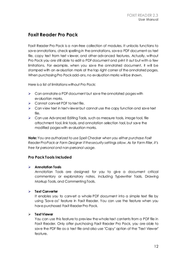 FoxitReader23_Manual | PDF