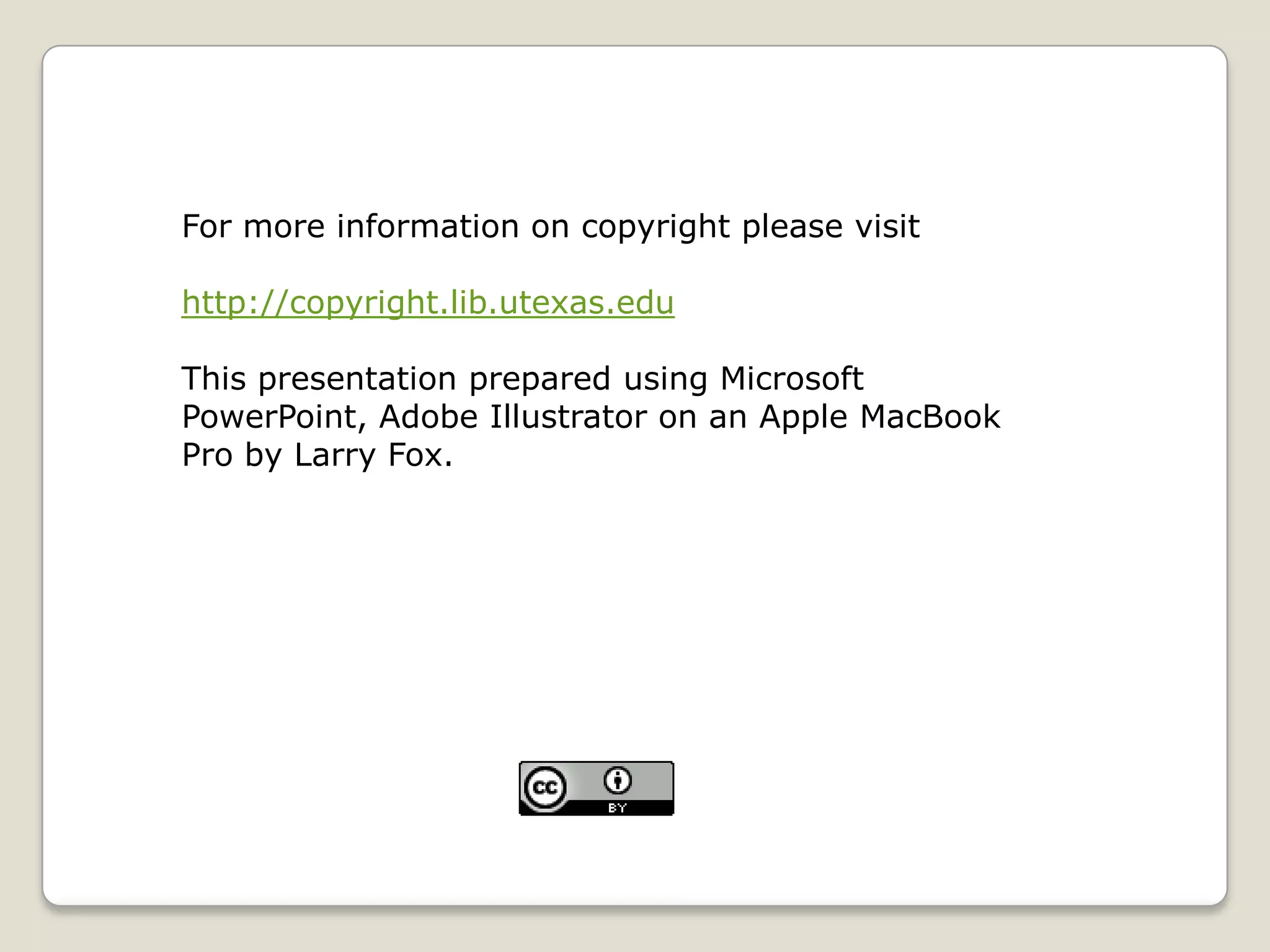 Fox larry copyright | PPT