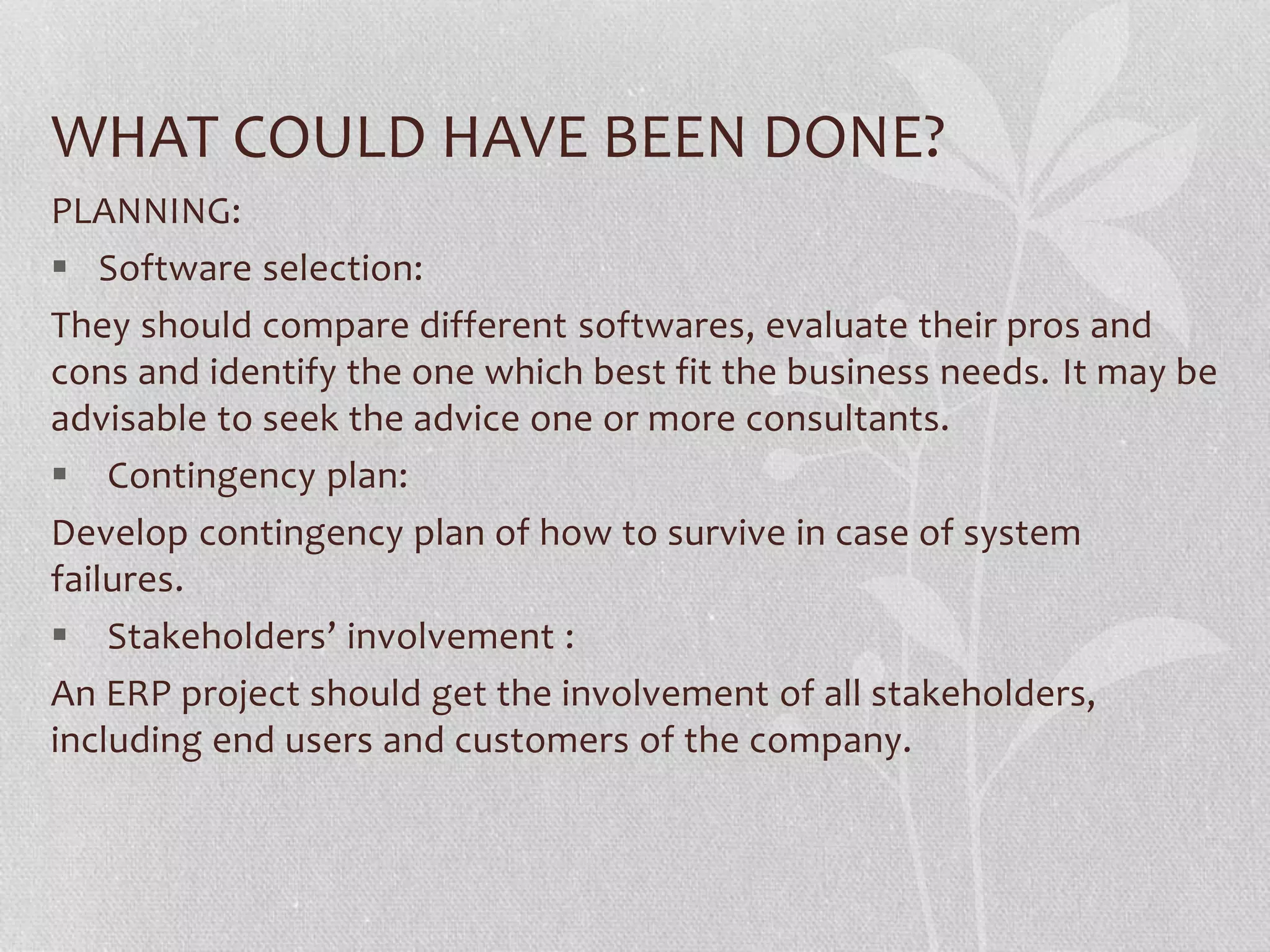 FoxMeyer - Case Study | PPTX