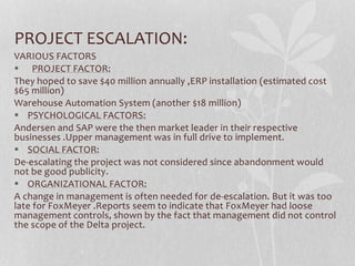 FoxMeyer - Case Study | PPTX
