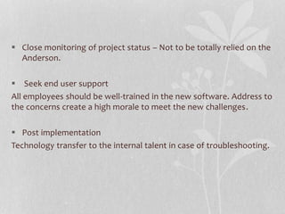 FoxMeyer - Case Study | PPTX