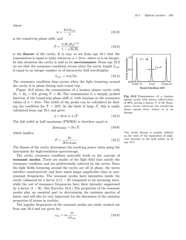 Fox m quantum_optics_an_introduction_optical cavities | PDF
