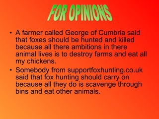 Fox Presentation | PPT