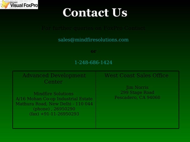 FoxPro Development | PPT