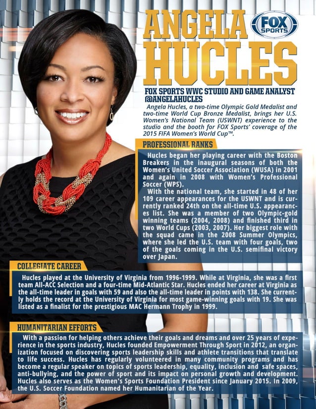 Angela Hucles - Fox Sports Bio | PDF