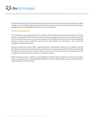 FoxT BoKS ServerControl Full Specifications Document | PDF