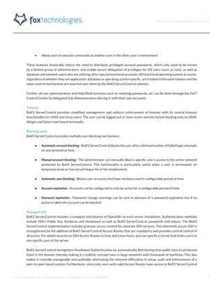FoxT BoKS ServerControl Full Specifications Document | PDF