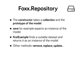 FOXX - a Javascript application framework on top of ArangoDB | PDF