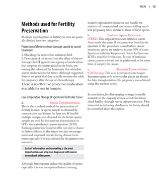 Fertility Preservation; an e-Guide | PDF
