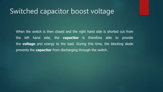 Switched capacitor voltage boosting converter for electric and hybrid ...