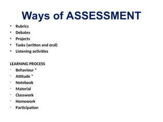 Presentation for your first day of English class | PPT