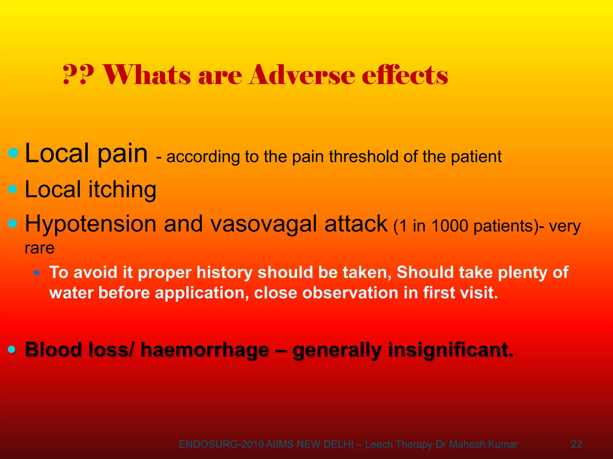Leech and Leech therapy :scientific overview and its application | PDF