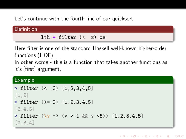 Functional Programming by Examples using Haskell | PPT