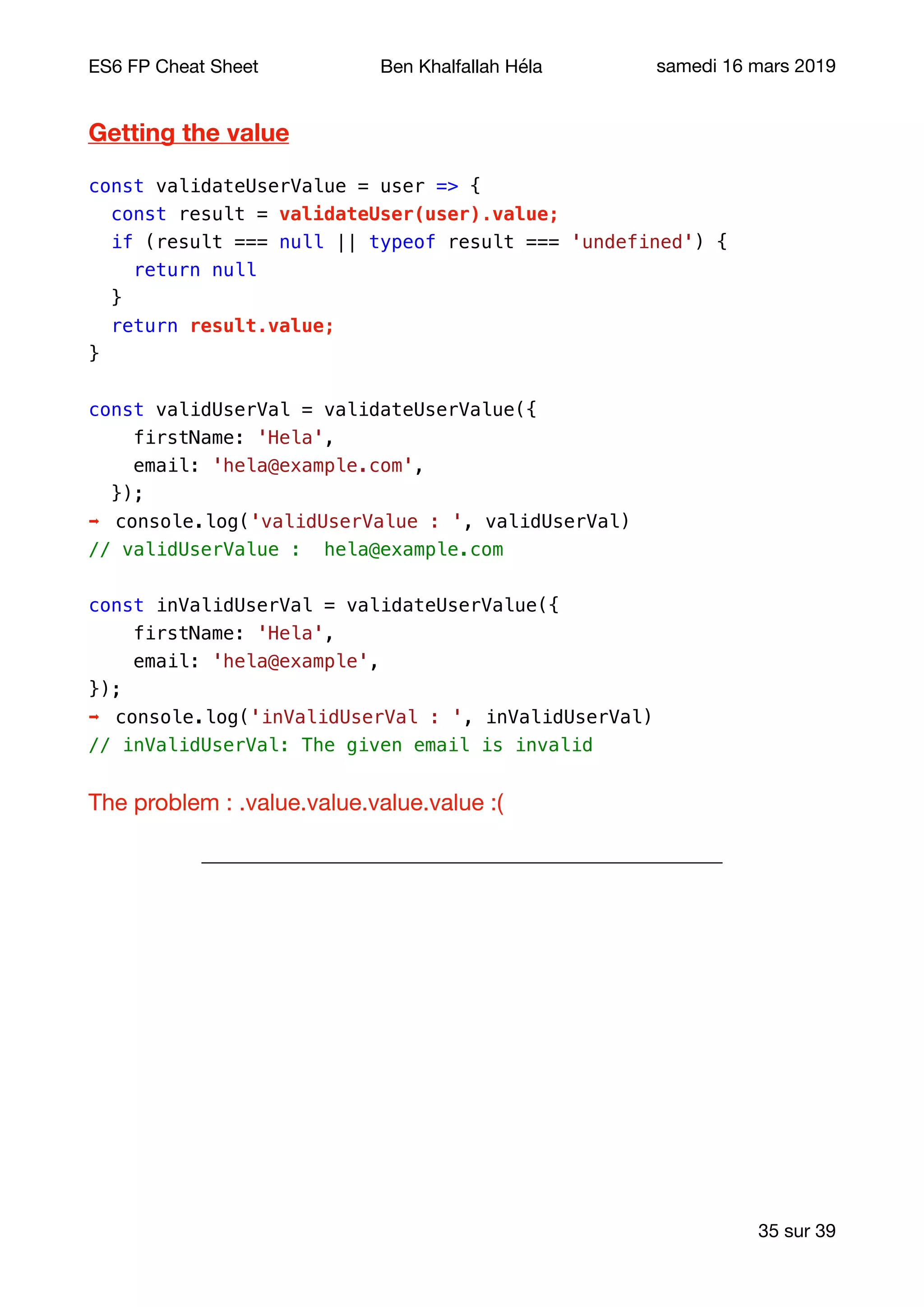 FP Using ES6+ (Cheat Sheet) | PDF