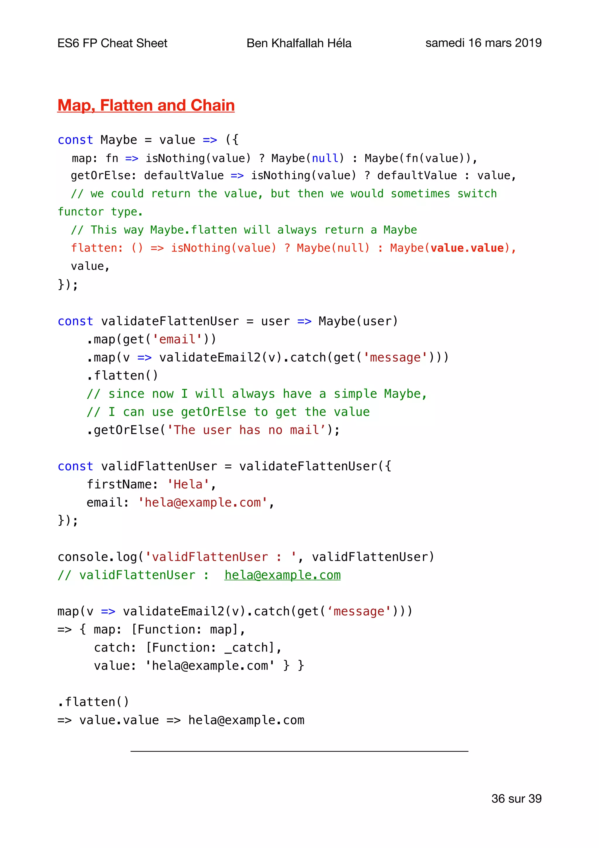 FP Using ES6+ (Cheat Sheet) | PDF