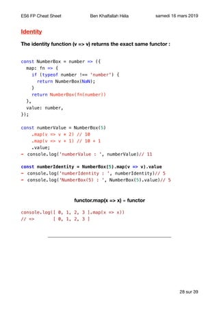 FP Using ES6+ (Cheat Sheet) | PDF