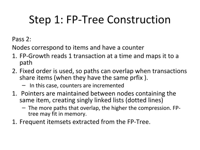Fp growth algorithm | PPT