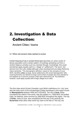 enbe project 2 part A- town proposal report | PDF