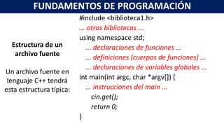Fundamentos de Programacion - Unidad 3 Introduccion a la programacion | PPT