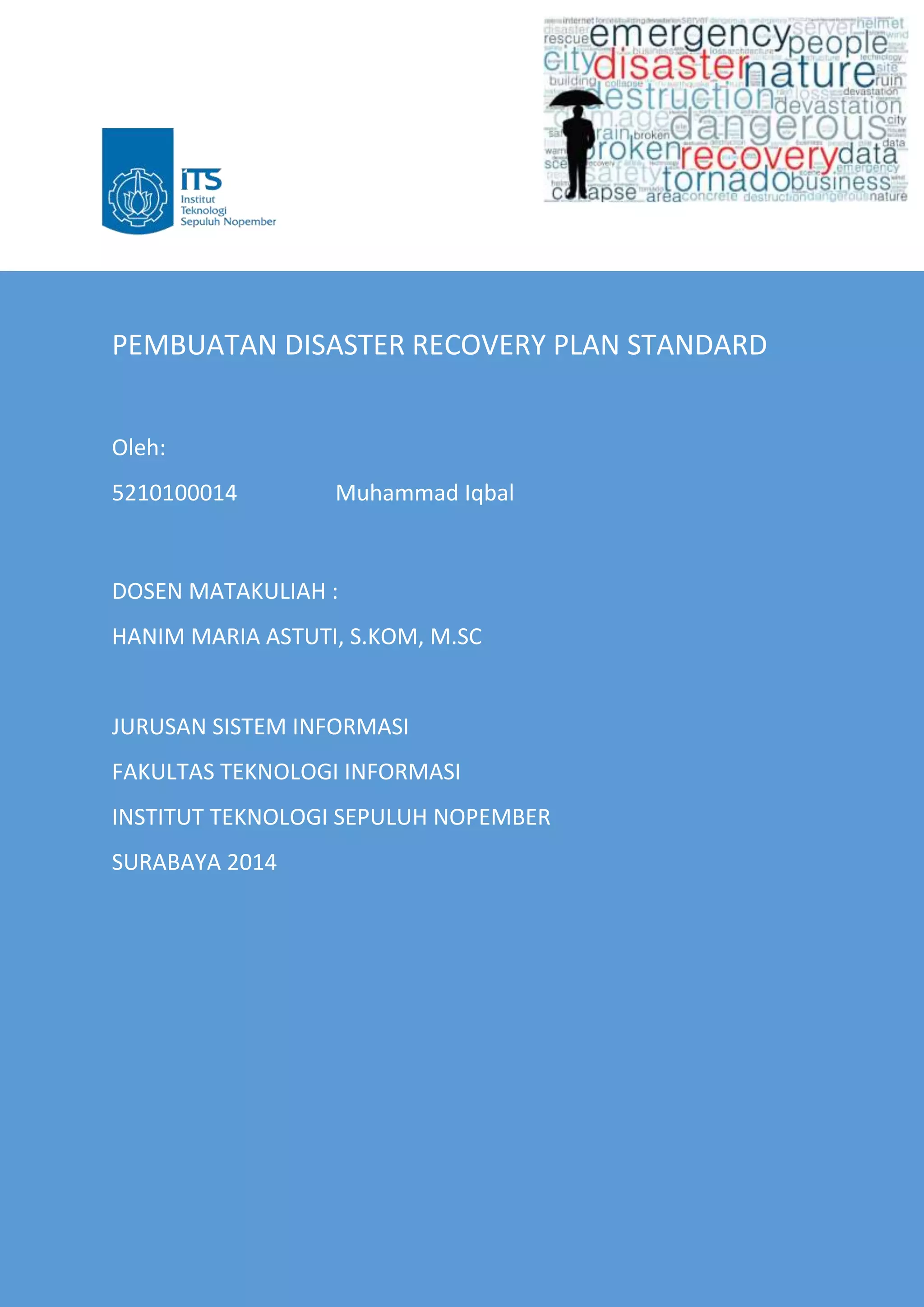 Disaster Recovery Plan | DOCX