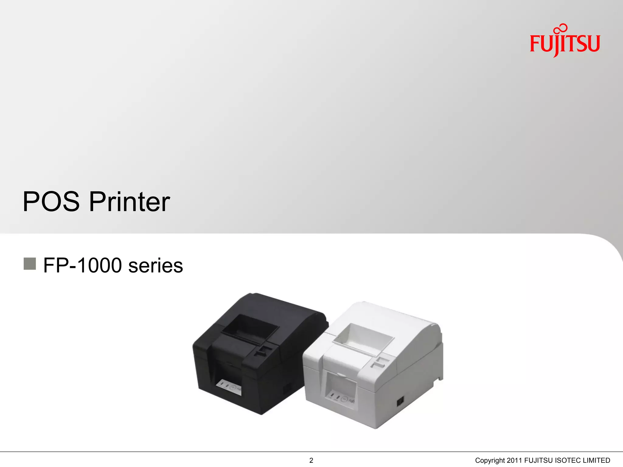 Fujitsu POS Printer: FP-1000 series | PPT