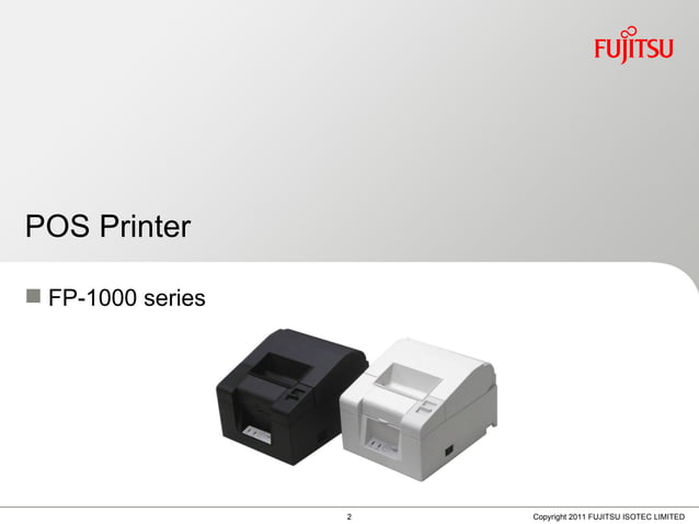 Fujitsu POS Printer: FP-1000 series | PPT