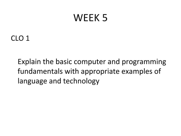 2.2 Demonstrate the understanding of Programming Life Cycle | PPT
