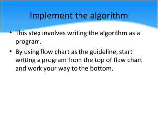 2.2 Demonstrate the understanding of Programming Life Cycle | PPT