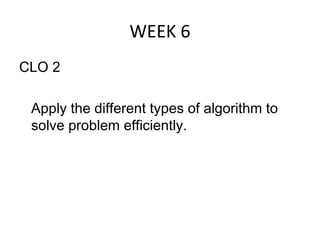 2.3 Apply the different types of algorithm to solve problem | PPT ...