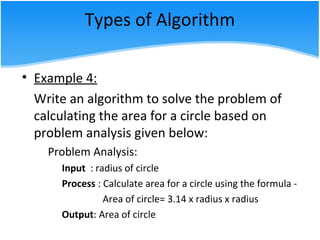 2.3 Apply the different types of algorithm to solve problem | PPT ...