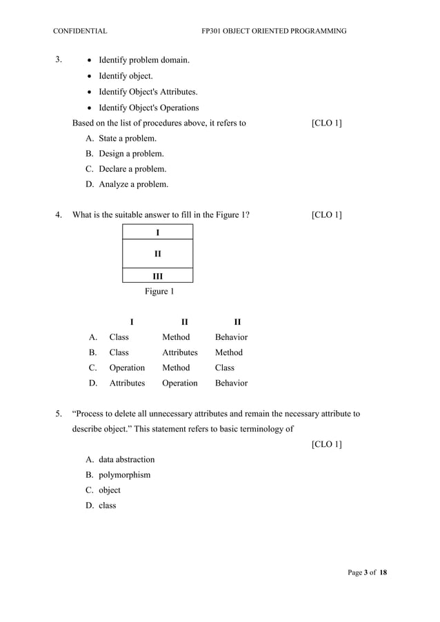 FINAL PAPER FP301 OBJECT ORIENTED PROGRAMMING | PDF