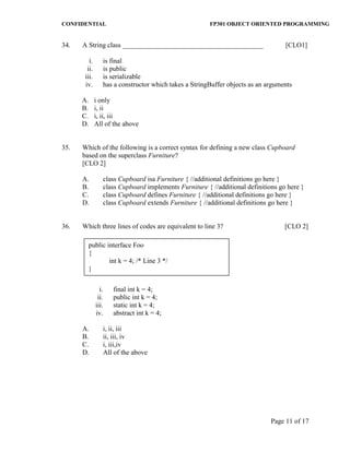 FP 301 OOP FINAL PAPER JUNE 2013 | PDF
