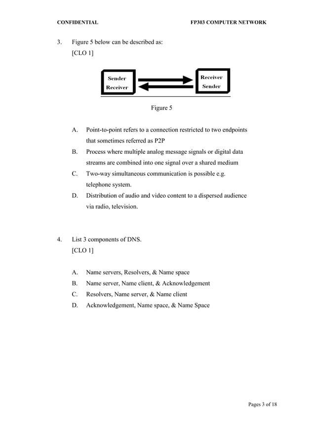 FP 303 COMPUTER NETWORK PAPER FINAL Q | PDF