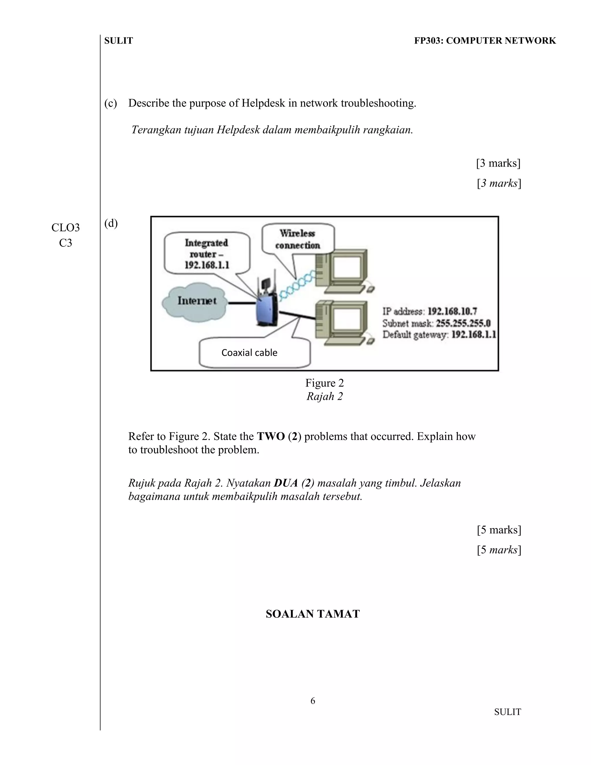 FP 303 COMPUTER NETWORK PAPER FINAL | PDF