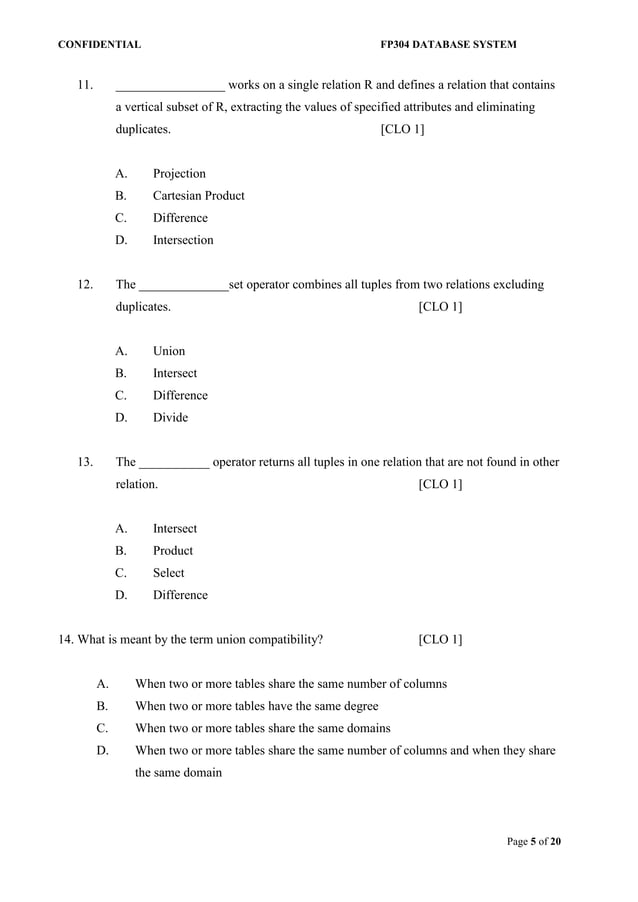 FINAL PAPER FP304 DATABASE SYSTEM | PDF