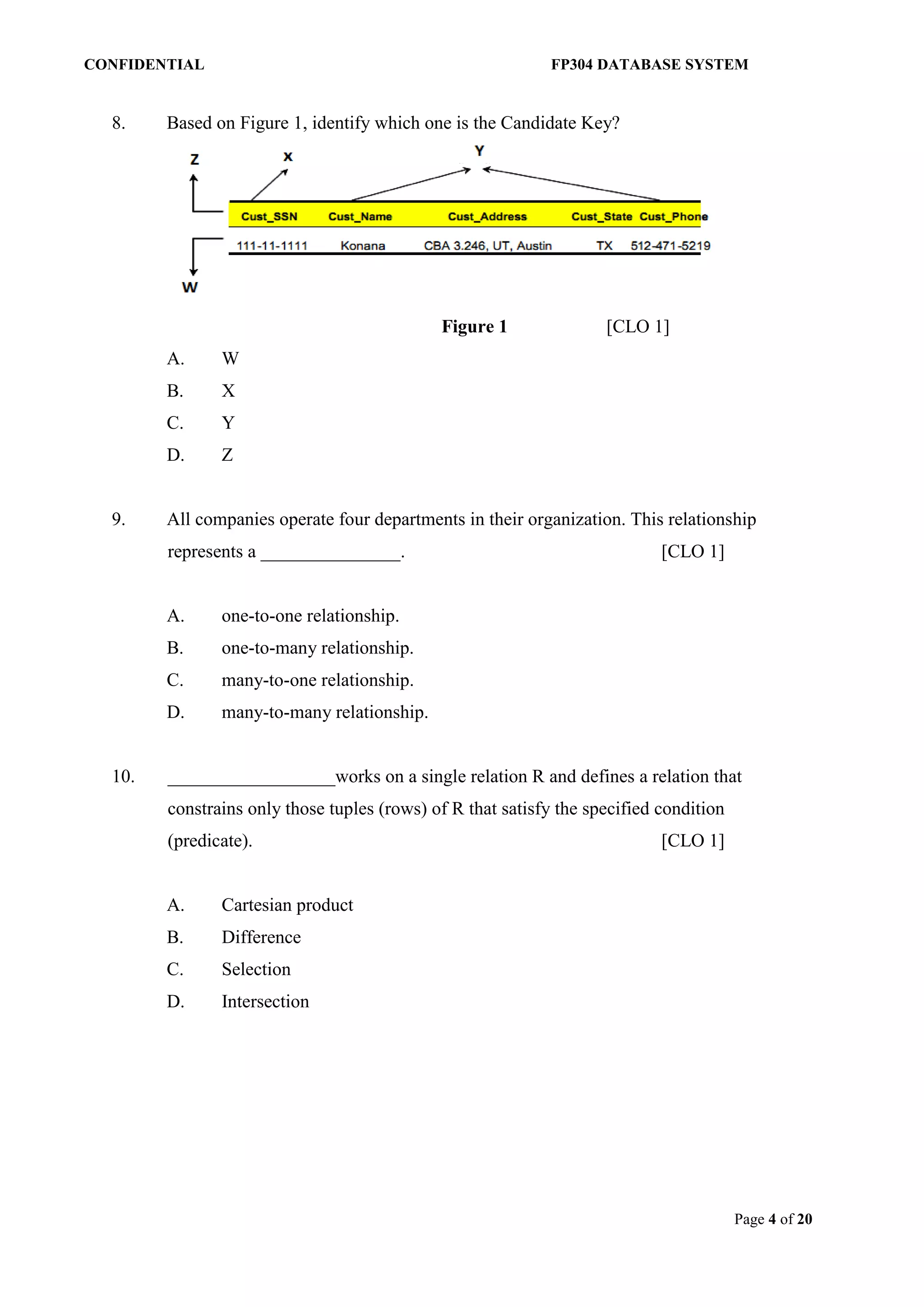 FP304 DATABASE SYSTEM PAPER FINAL EXAM AGAIN | PDF