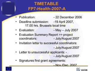 FP7 From Idea To Project (March 2007) | PPT