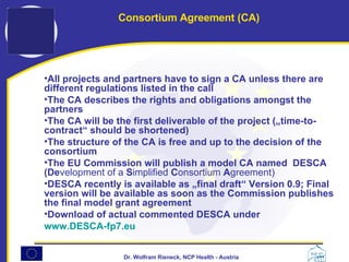 FP7 Legal Aspects (March 2007) | PPT